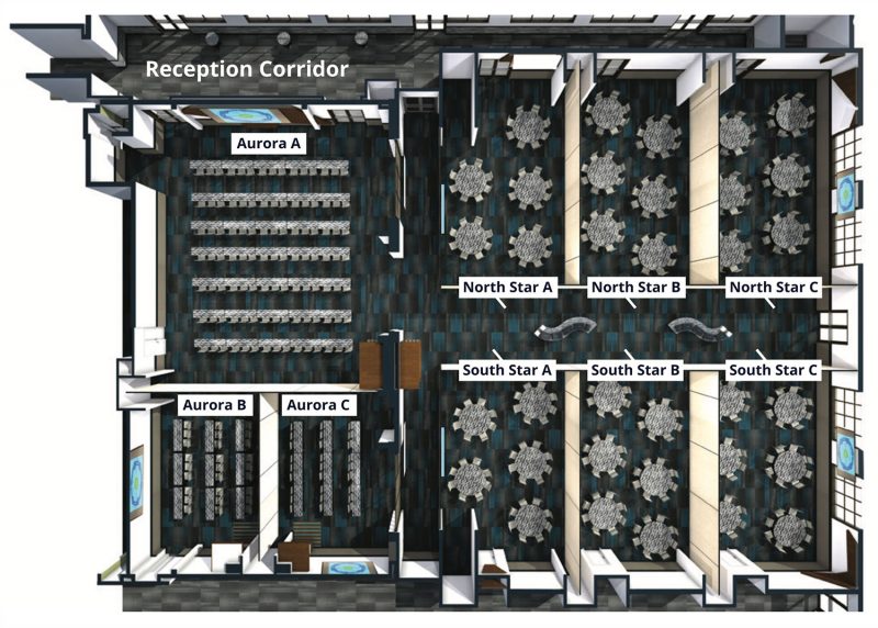 Layout | Galaxy Event Center | Boise Corporate Meeting & Banquet Venue
